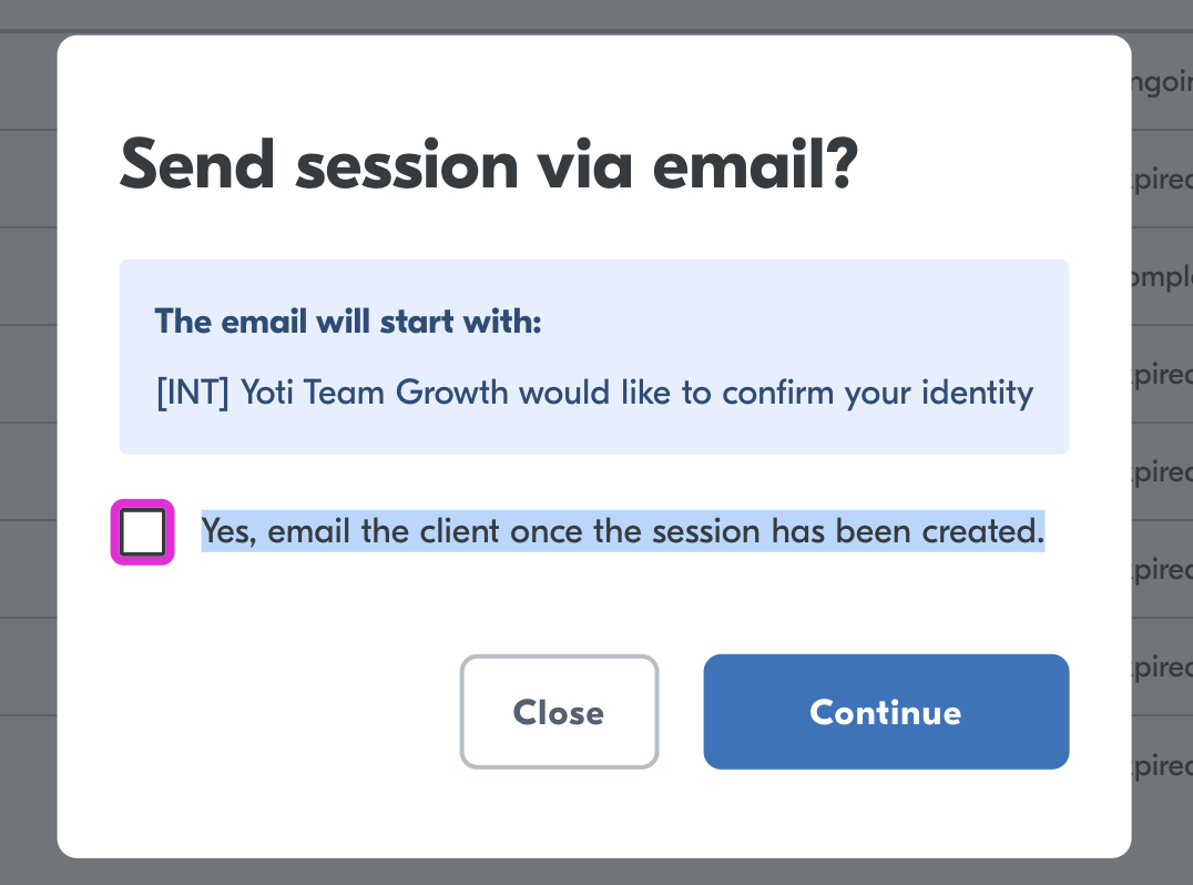 How do I create a session?